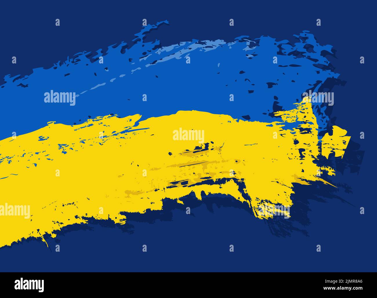 Ukrainian painted flag design vector illustration Stock Photo - Alamy