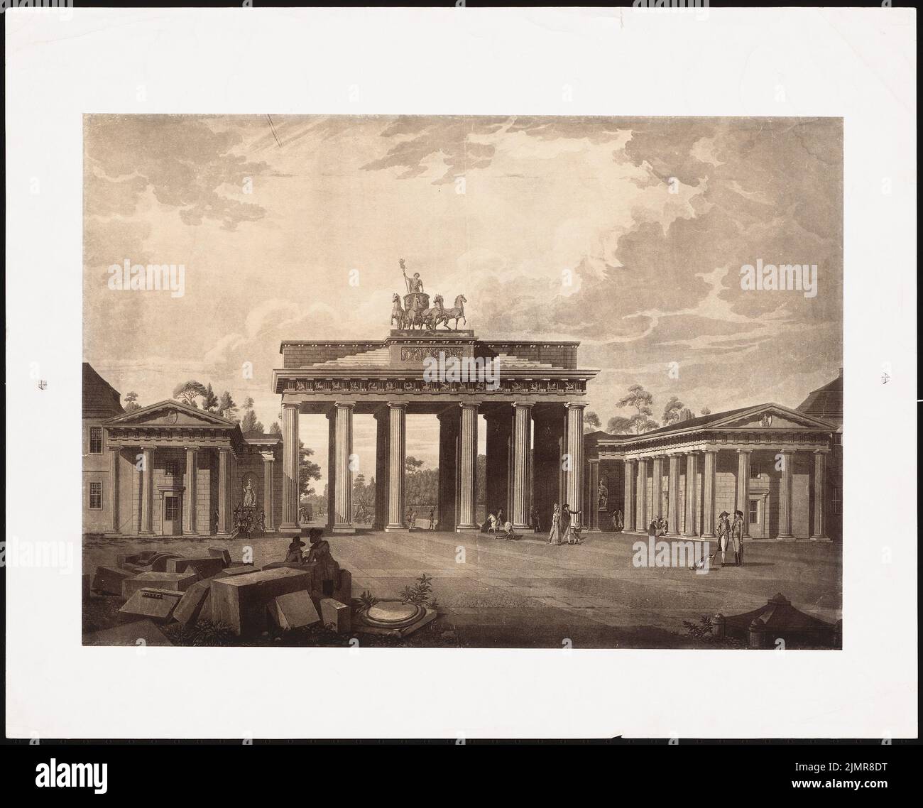 Langhans carl gotthard 1732 1808 brandenburger tor hi-res stock ...