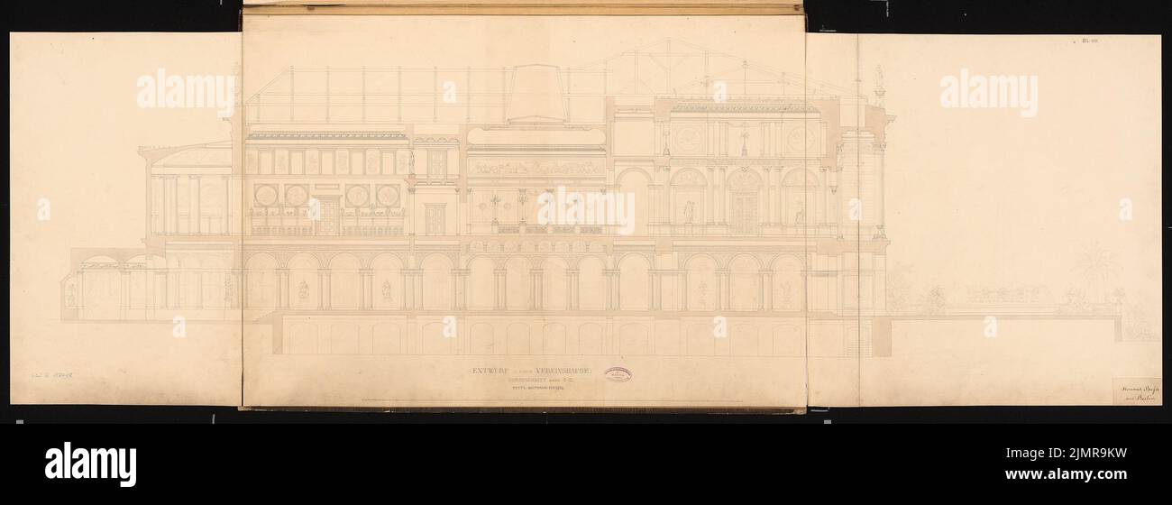 1864 langsschnitt hi-res stock photography and images - Alamy