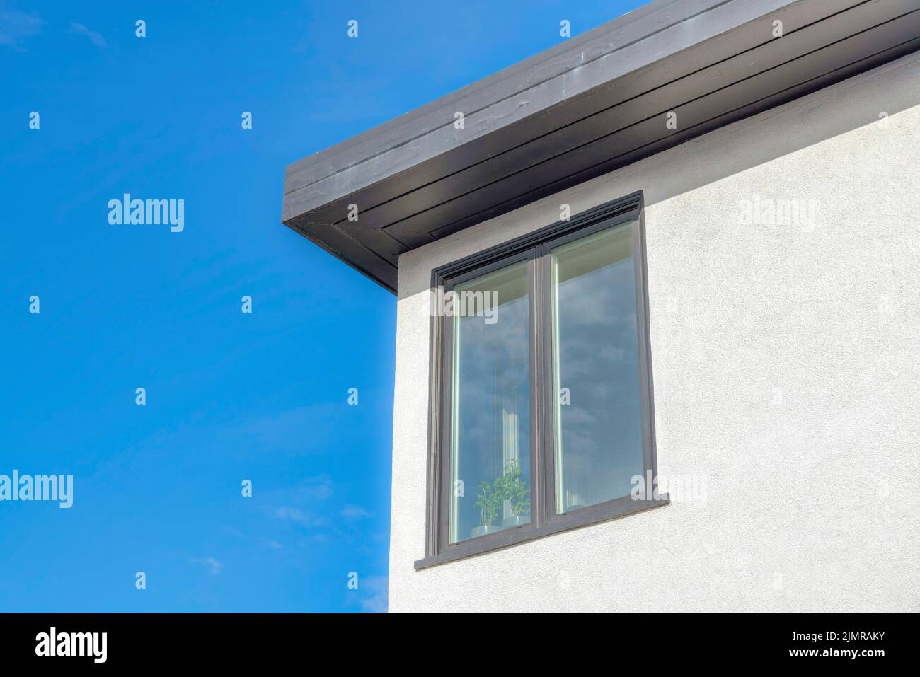 Picture window with clear glass panes and gray frmaes in San Francisco ...