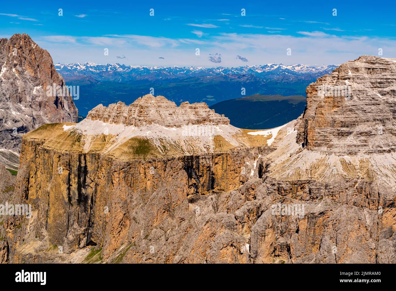 Dolomites sass pordoi sunny day hi-res stock photography and images - Alamy