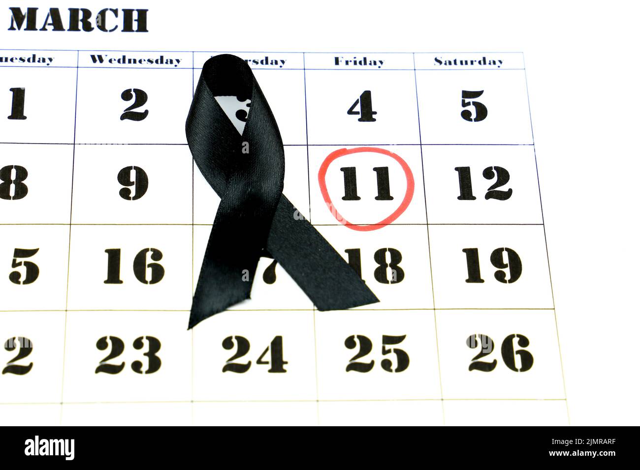Calendar with marked date of Remembrance for the victims of the ...