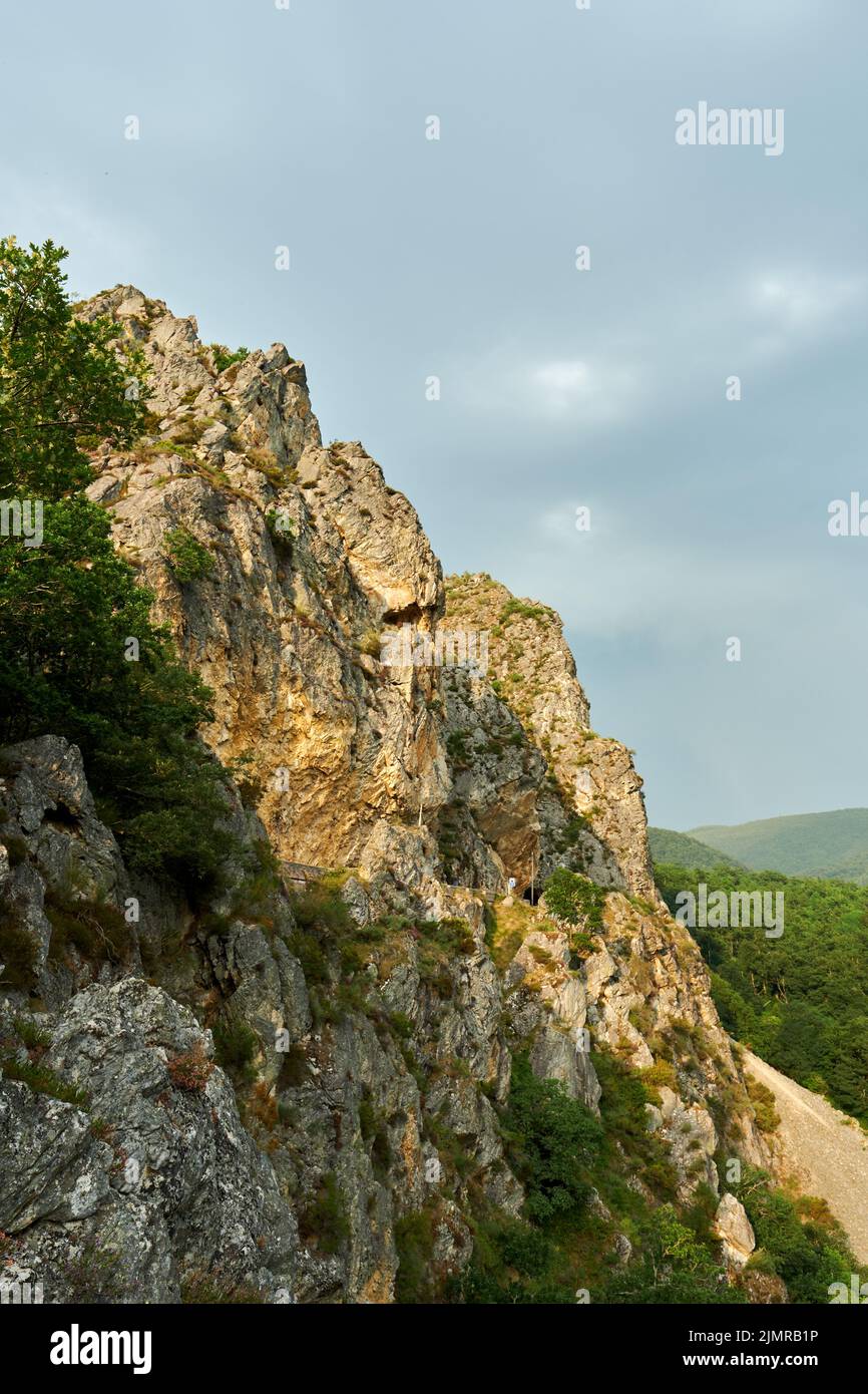 The Picos de Europa (Peaks of Europe), a mountain range extending for ...