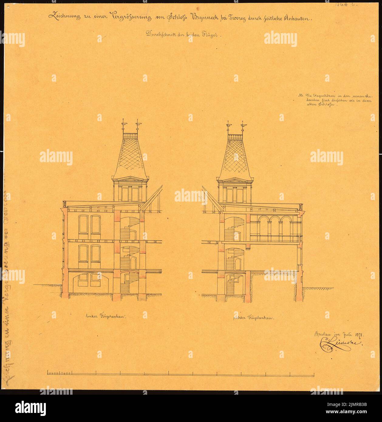 Querschnitt der beiden anbauten hi-res stock photography and images - Alamy