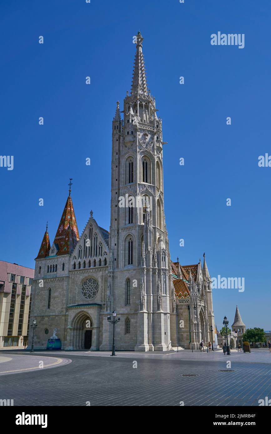 The Church of the Assumption of the Buda Castle (Matthias Church) in ...