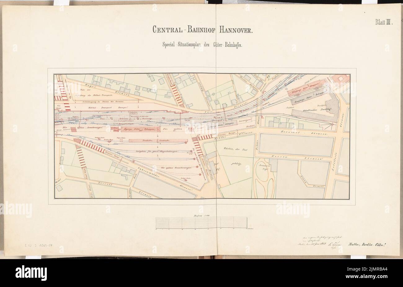 Cramer Friedrich, main station in Hanover. Schinkel competition 1869 ...