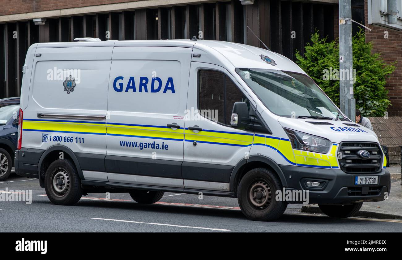 Garda, description on police car. Limerick,Ireland,06,08,2022, with ...