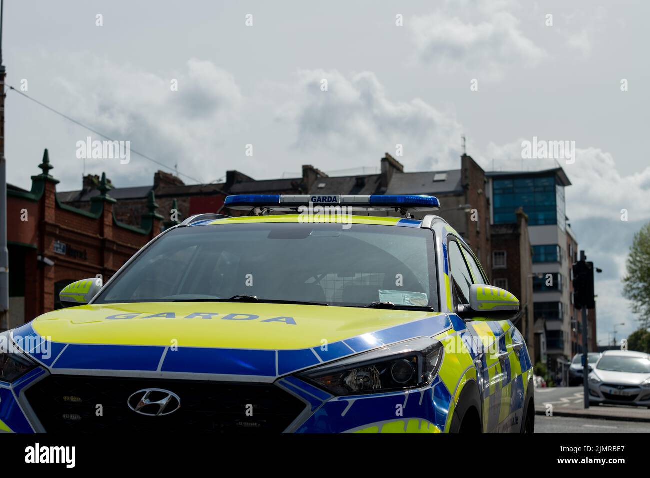 Garda, description on police car. Limerick,Ireland,06,08,2022, with ...