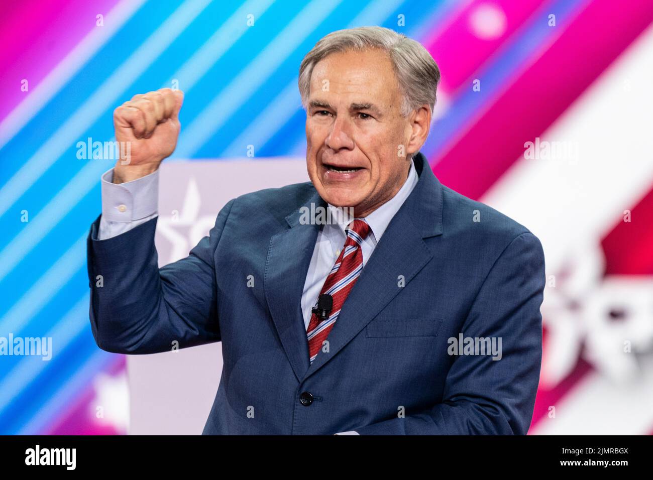 Dallas, TX - August 4, 2022: Governor of Texas Greg Abbott speaks ...