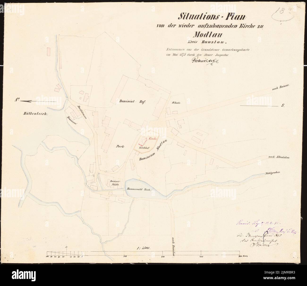 Modlau wiederaufbau ausfuhrung lageplan 1 hi-res stock photography and ...