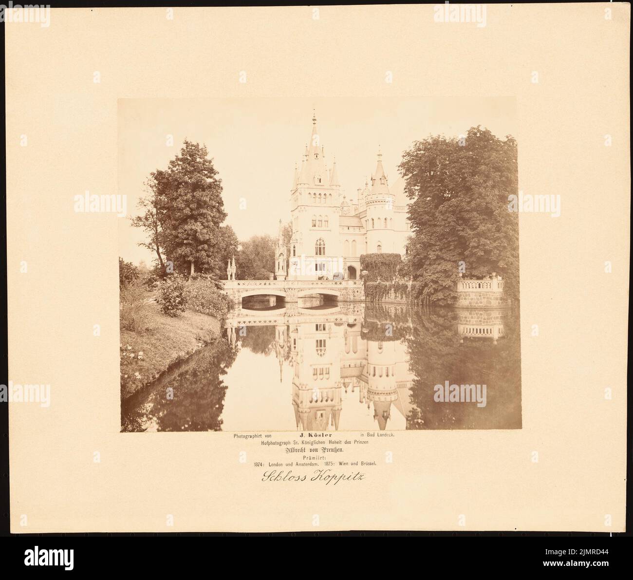 Schloss in koppitz anbau an der nordseite 1863 1863 hi-res stock ...