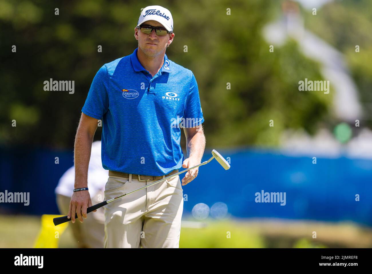 August 7, 2022: Richy Werenski makes birdie putt on one during the ...