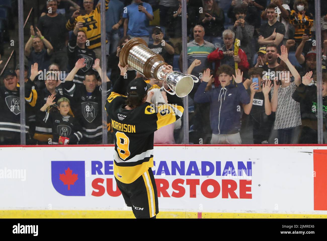 (Editorial Only) Logan Morrison(9) of the Hamilton Bulldogs. Luke Durda ...
