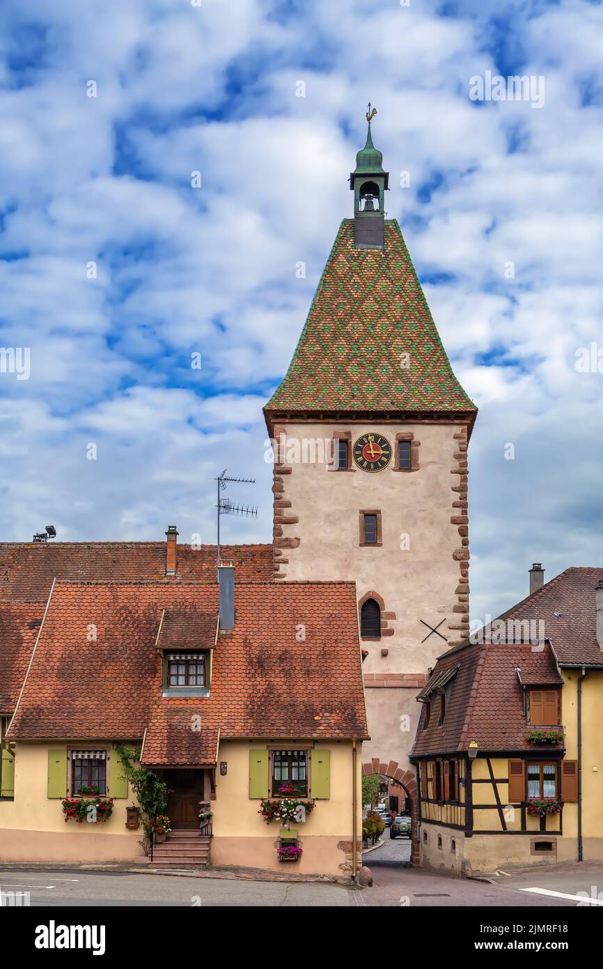 Upper Gate in Bergheim, Alsace, France Stock Photo - Alamy