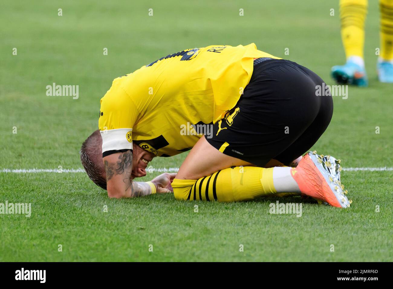 Marco Reus (DO) is in pain on the pitch Soccer 1st Bundesliga, 1st ...