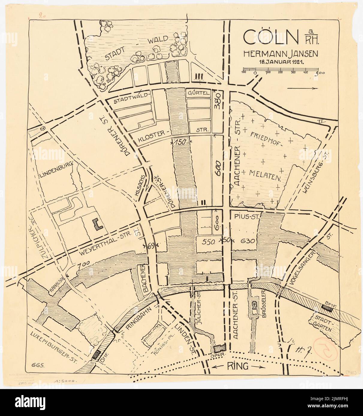 Jansen Hermann (1869-1945), competition for the development of the ...