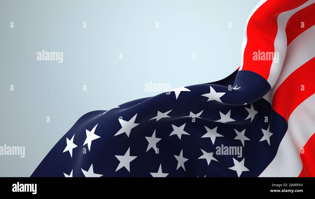 Stars stripes usa flag 3d hi-res stock photography and images - Alamy