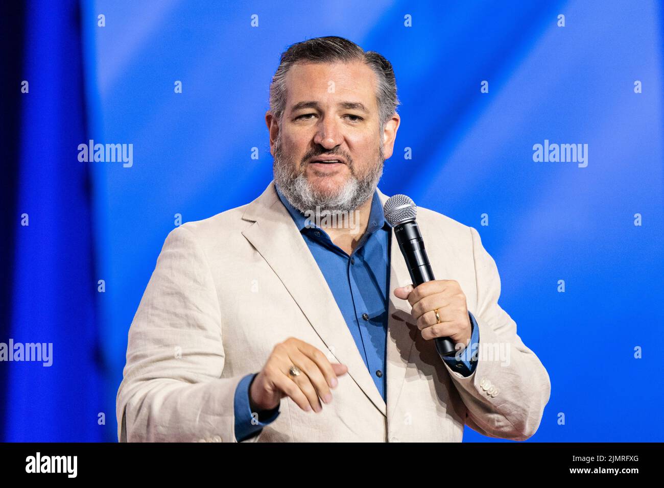 Dallas, TX - August 5, 2022: Senator Ted Cruz speaks during CPAC Texas ...