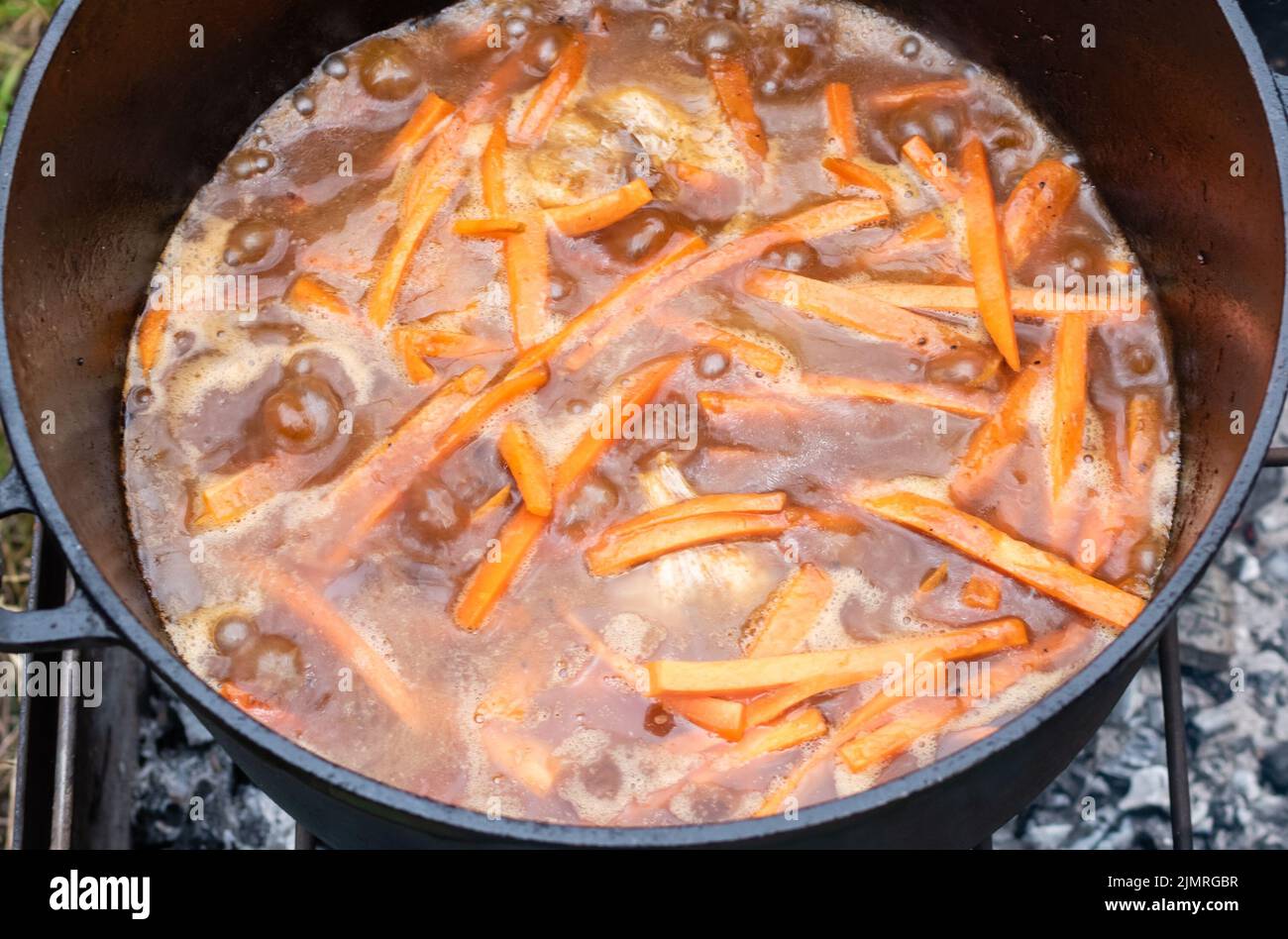 Cauldron in steam smoke hi-res stock photography and images - Alamy