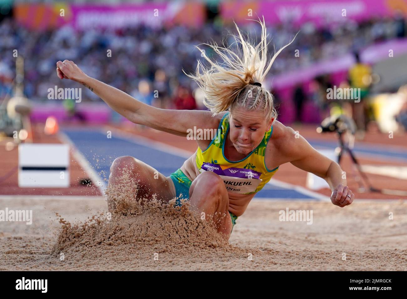 Australia’s Brooke Buschkeuhl in action during the Women’s Long Jump ...