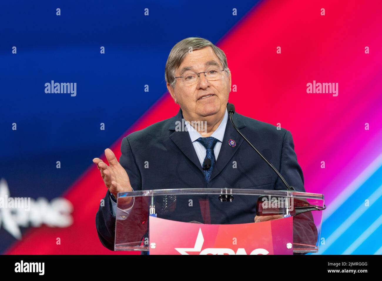 Dallas, TX - August 5, 2022: Congressman Michael Burgess speaks during ...