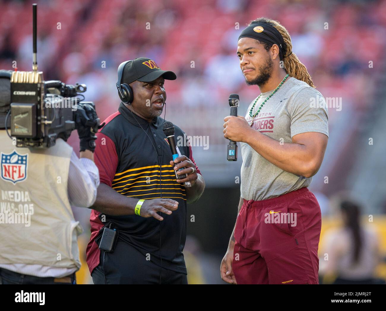 August 6, 2022: Washington Commanders defensive end Chase Young (99 ...