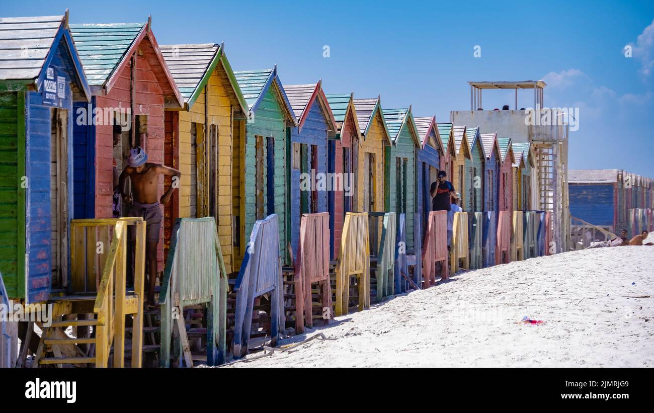 Colorful beach house at Muizenberg beach Cape Town,beach huts ...