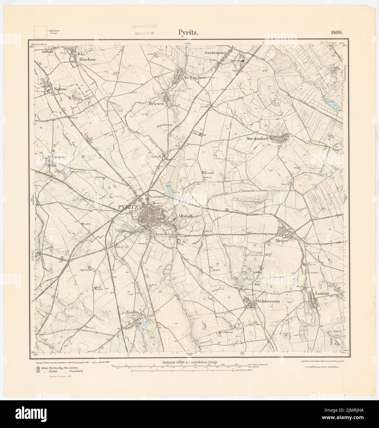 Jansen Hermann (1869-1945), Pyritz city expansion (1928-1928 ...