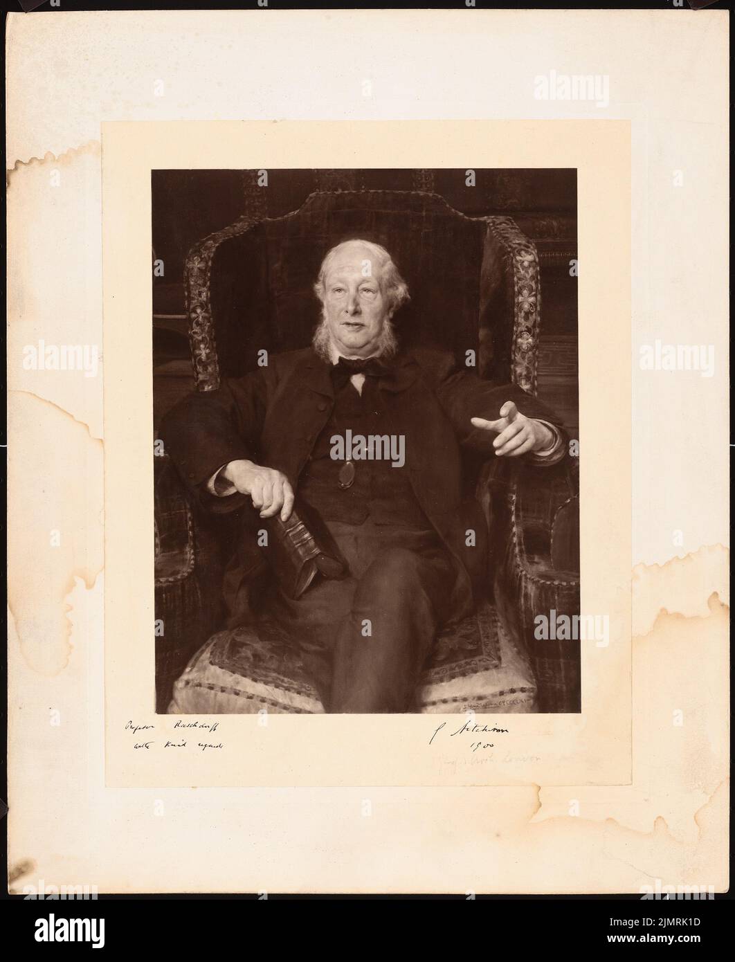 Tema Sir Lawrence Alma, Portrait George Aitchison (1900): Painting of ...