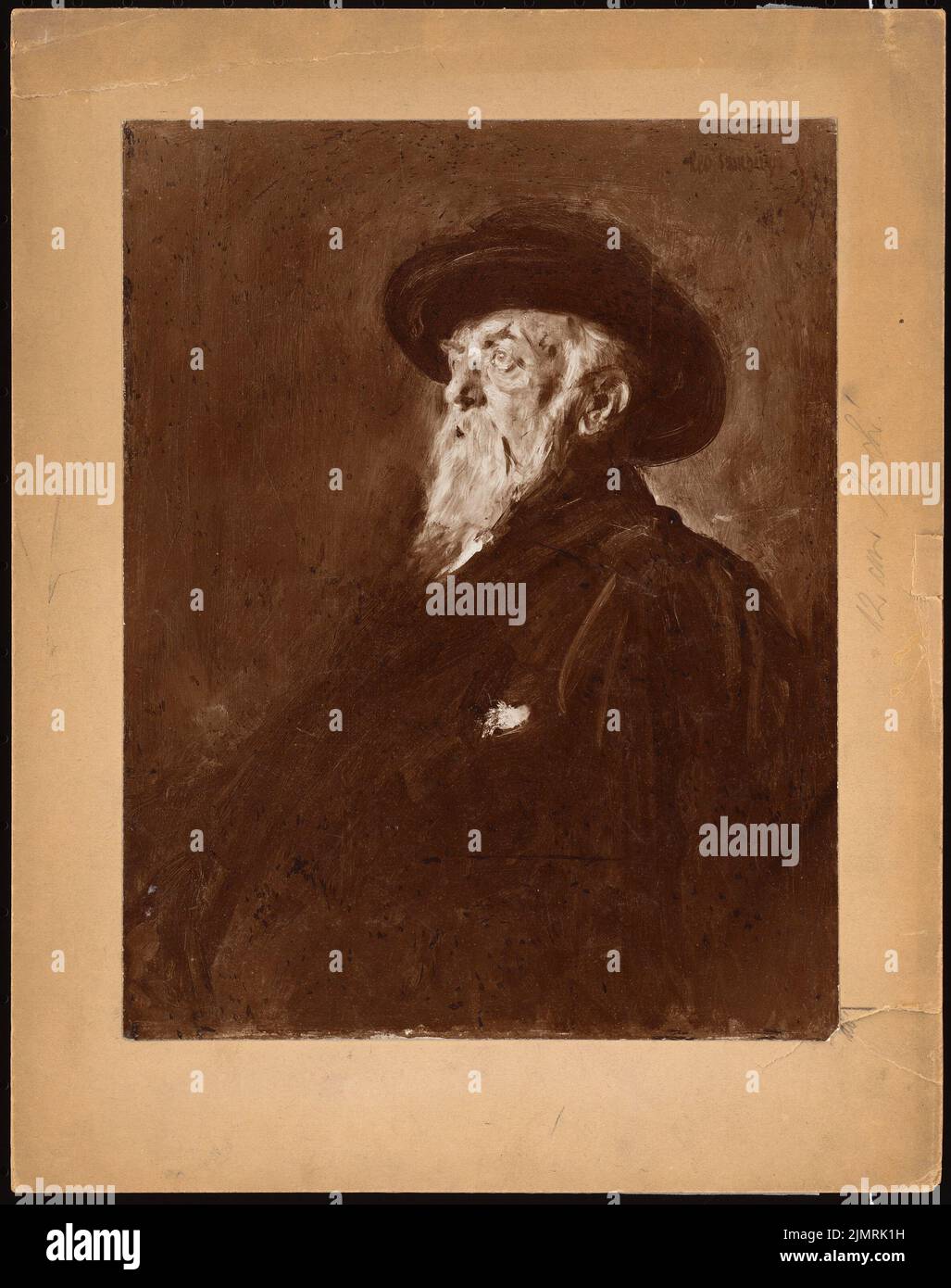 Unknown artist, portrait Carl Schäfer (without dat.): Portrait by Carl ...