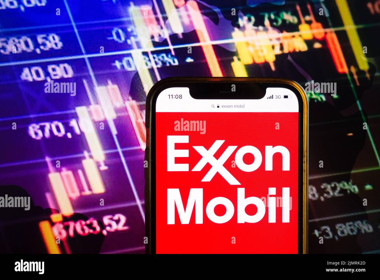 KONSKIE, POLAND - August 07, 2022: Smartphone displaying logo of ...