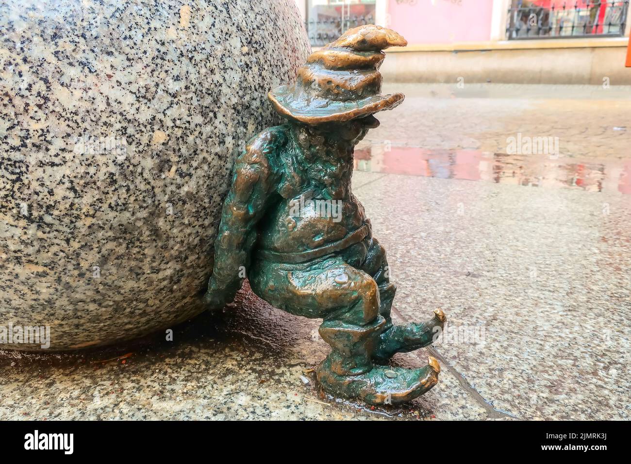 Wroclaw, Poland dwarf and granite ball Stock Photo - Alamy