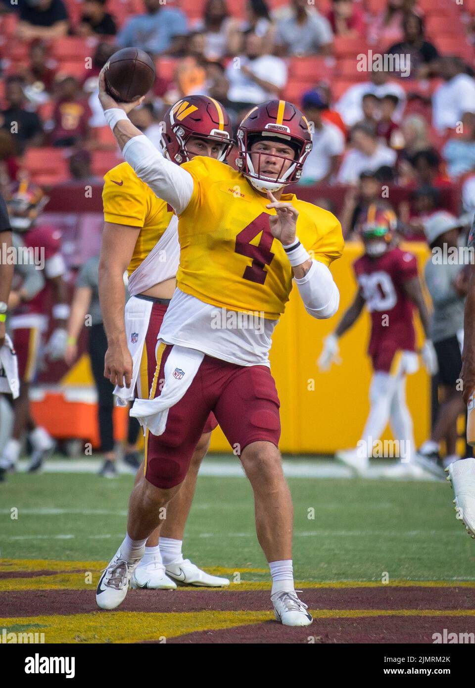 August 6, 2022: Washington Commanders quarterback Taylor Heinicke (4 ...