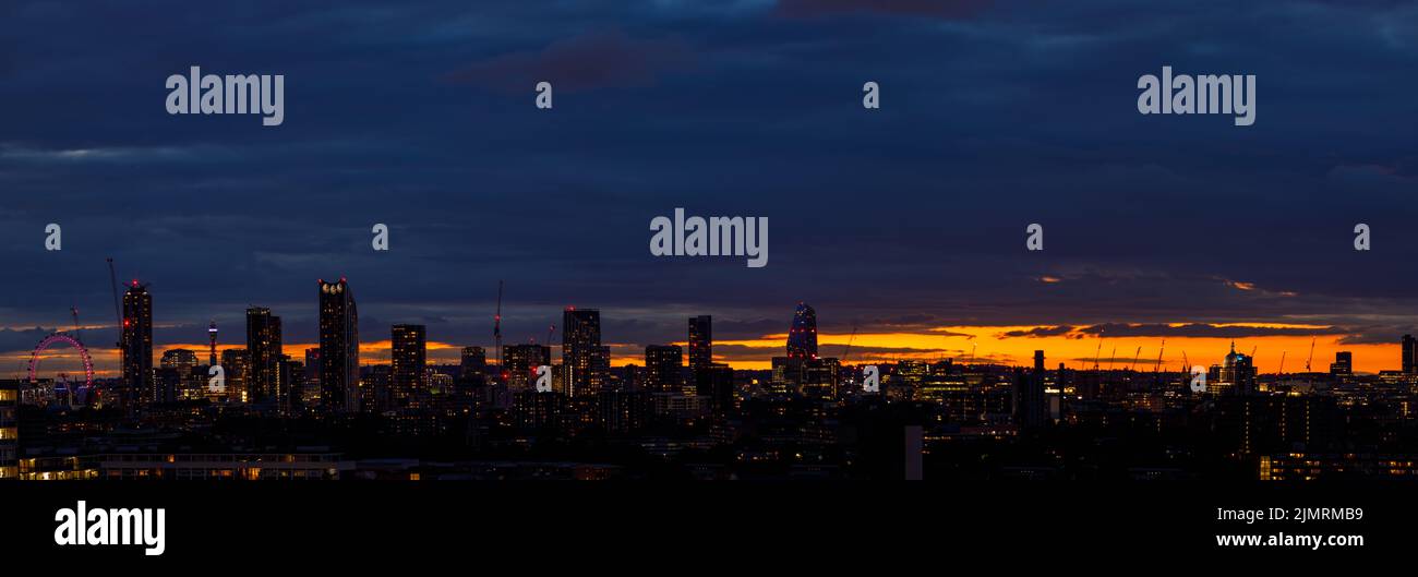 A scenic panoramic view of the Lambeth district including the Elephant ...