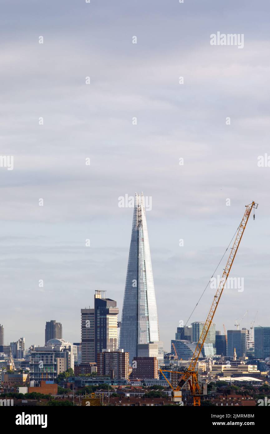 The Shard. A 72-storey skyscraper in the Southwark district as seen ...