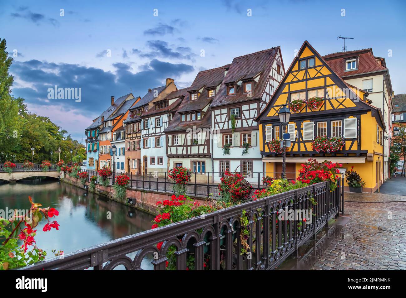 Embankment of Lauch River, Colmar, France Stock Photo - Alamy