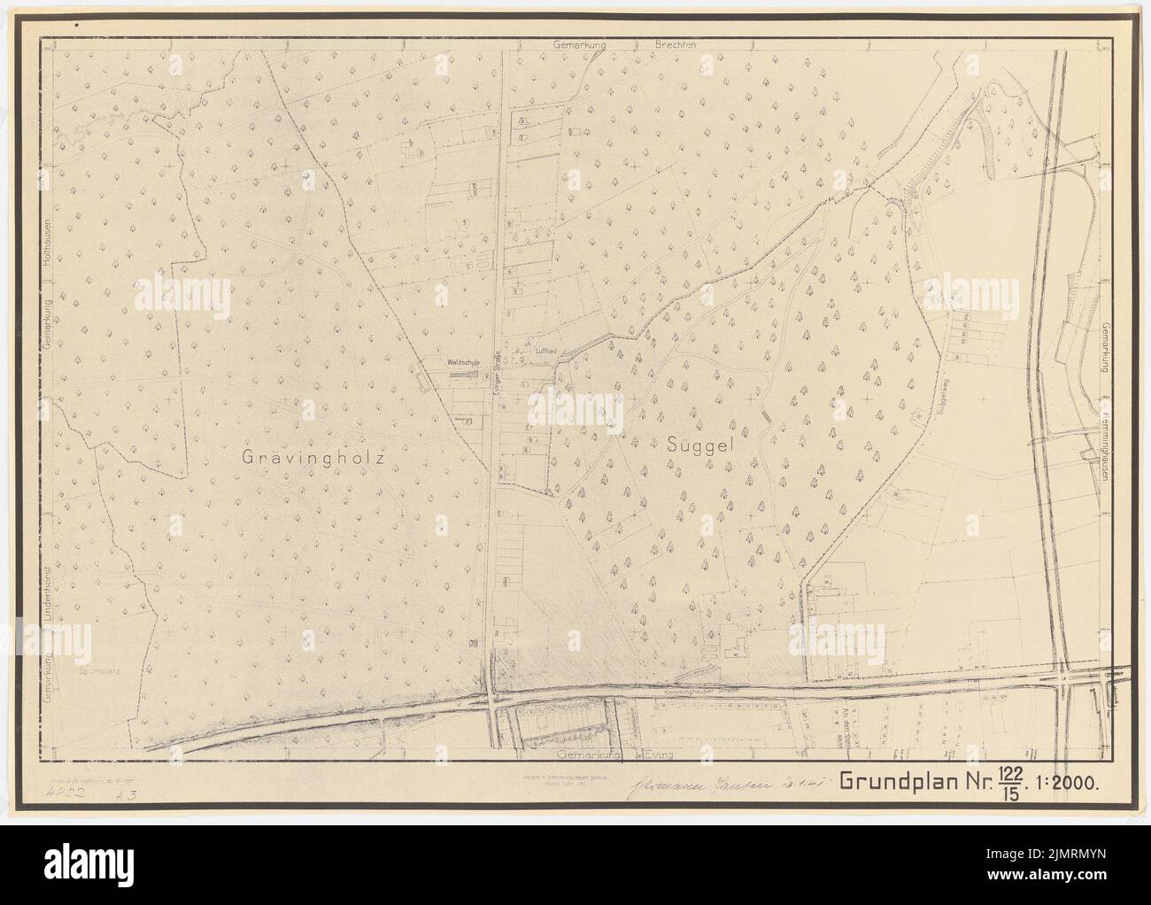 Jansen Hermann (1869-1945), Dortmund development plan (20.01.1941 ...