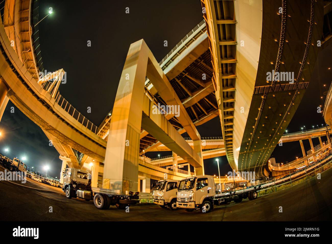 Bayshore Route Daikoku Junction (Tsurumi-ku, Yokohama City Stock Photo ...