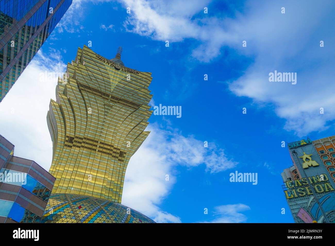 Macau Special Administrative Region of Lisboa and the blue sky Stock ...