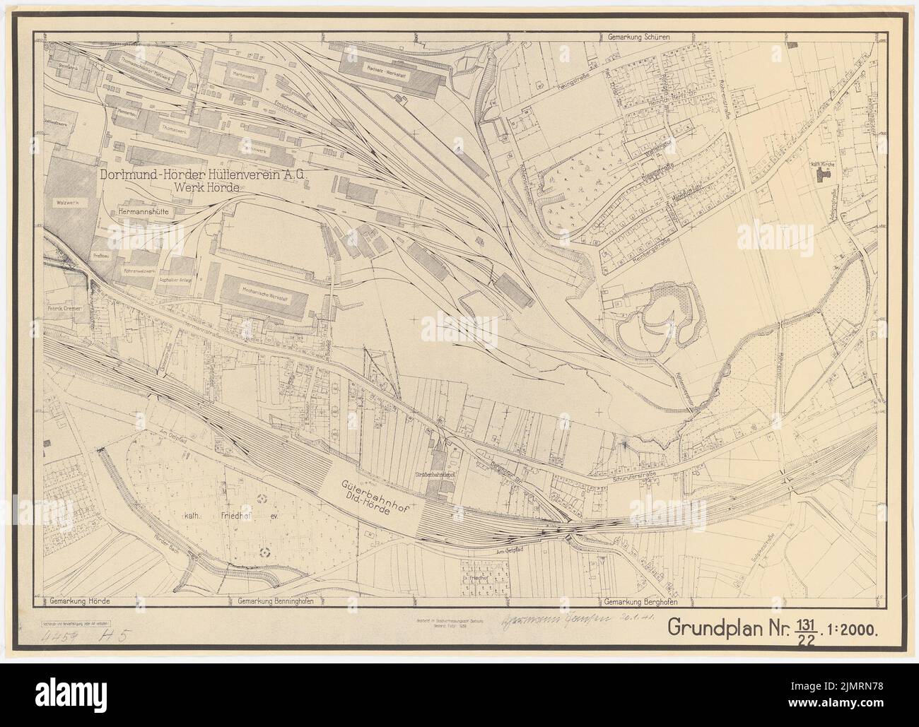 Jansen Hermann (1869-1945), Dortmund development plan (20.01.1941 ...