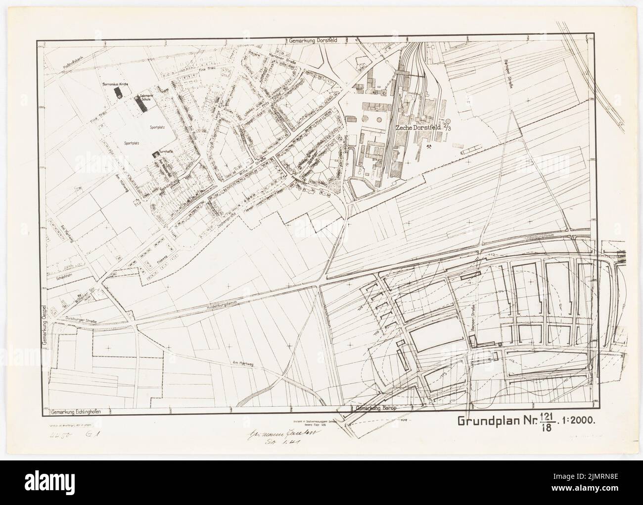 Jansen Hermann (1869-1945), Dortmund development plan (20.01.1941 ...