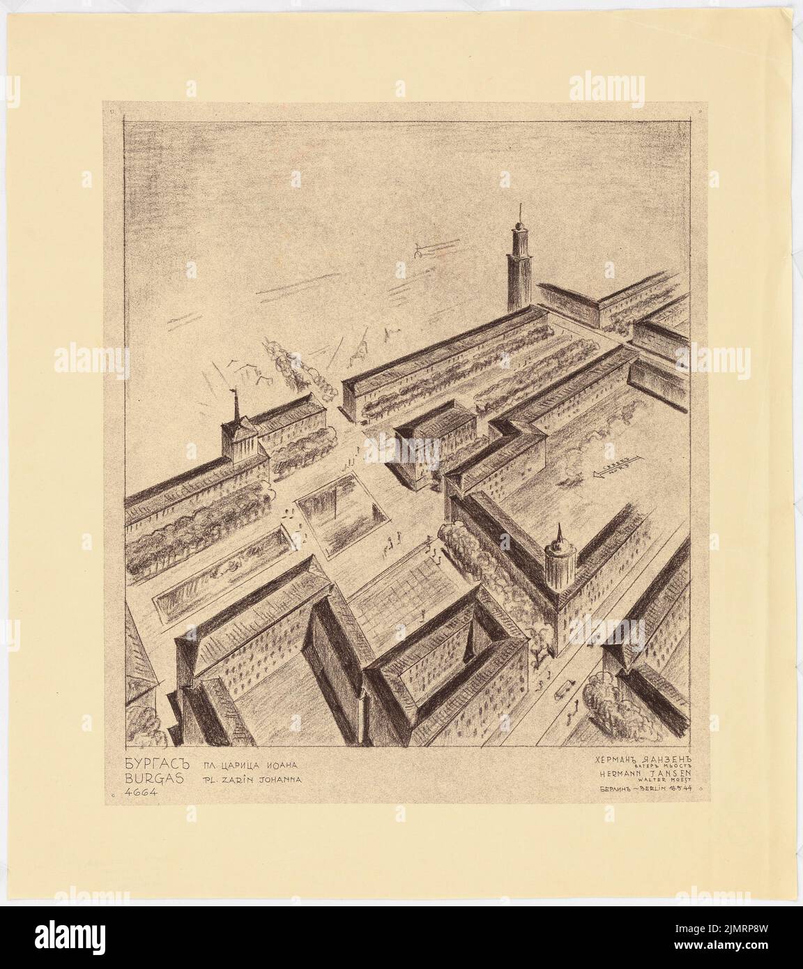 Jansen Hermann (1869-1945), Burga's city expansion (May 18, 1944 ...