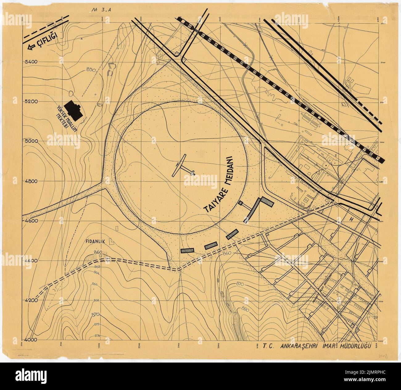 Jansen Hermann (1869-1945), total development plan Ankara (1930): basic ...