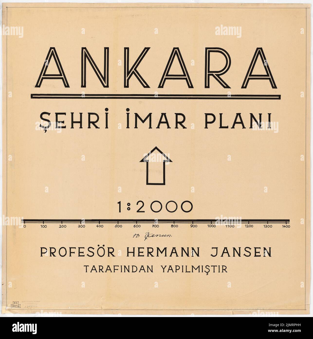 Jansen Hermann (1869-1945), total development plan Ankara (1930): Grund ...