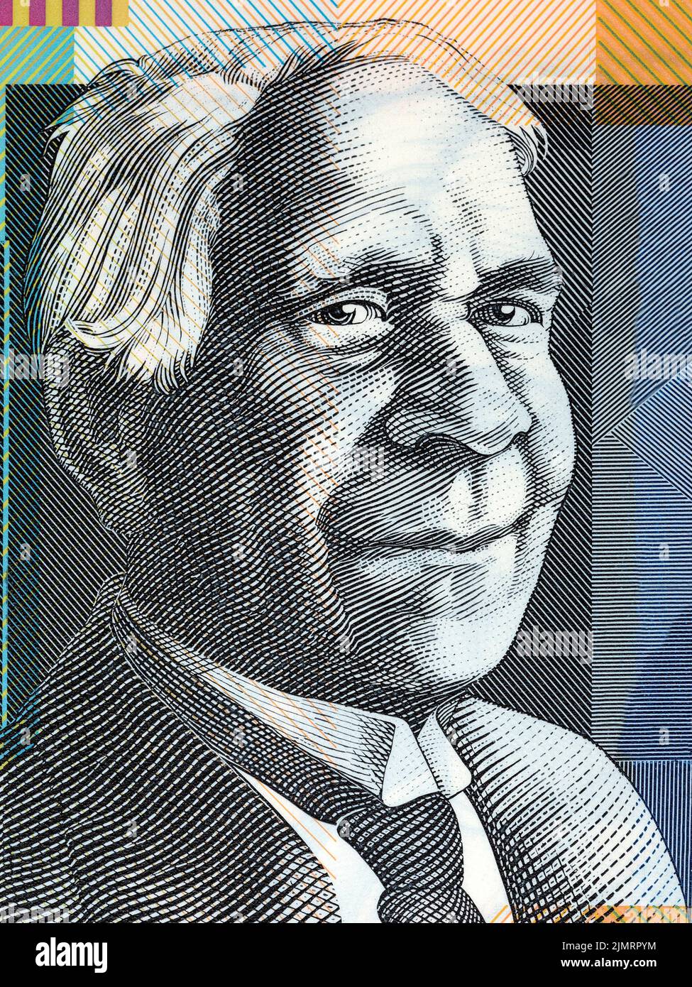 David Unaipon portrait from Australian money - Dollar Stock Photo - Alamy