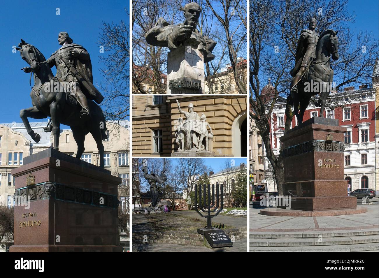 The pretty Ukrainian city of Lviv with its churches and palaces in the ...