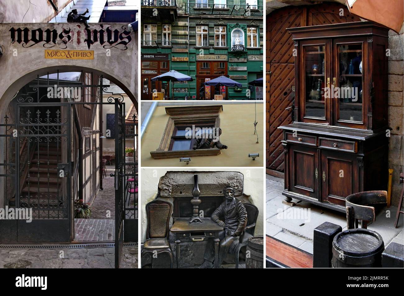 The pretty Ukrainian city of Lviv with its churches and palaces in the ...