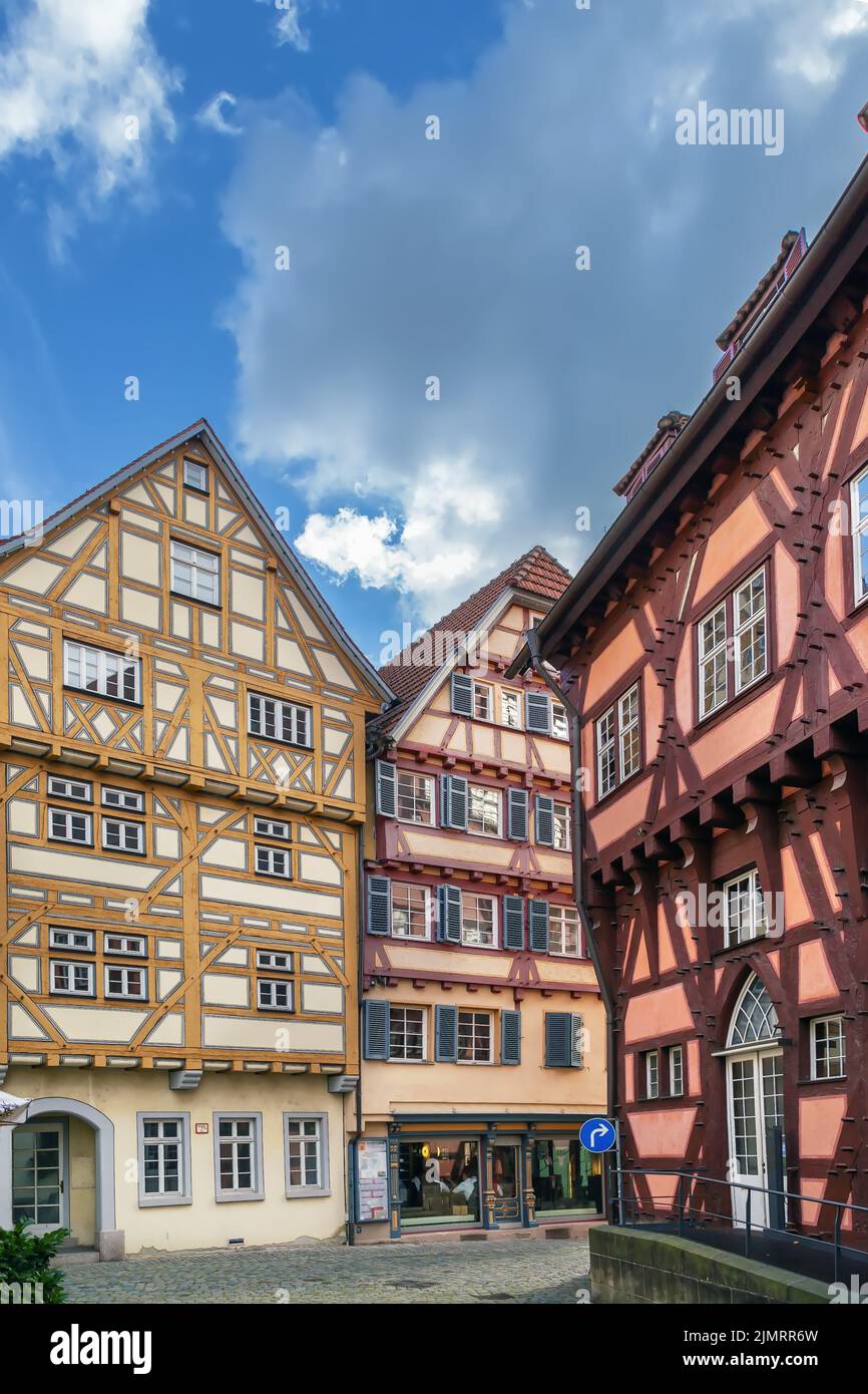 Medieval houses in esslingen am neckar hi-res stock photography and ...