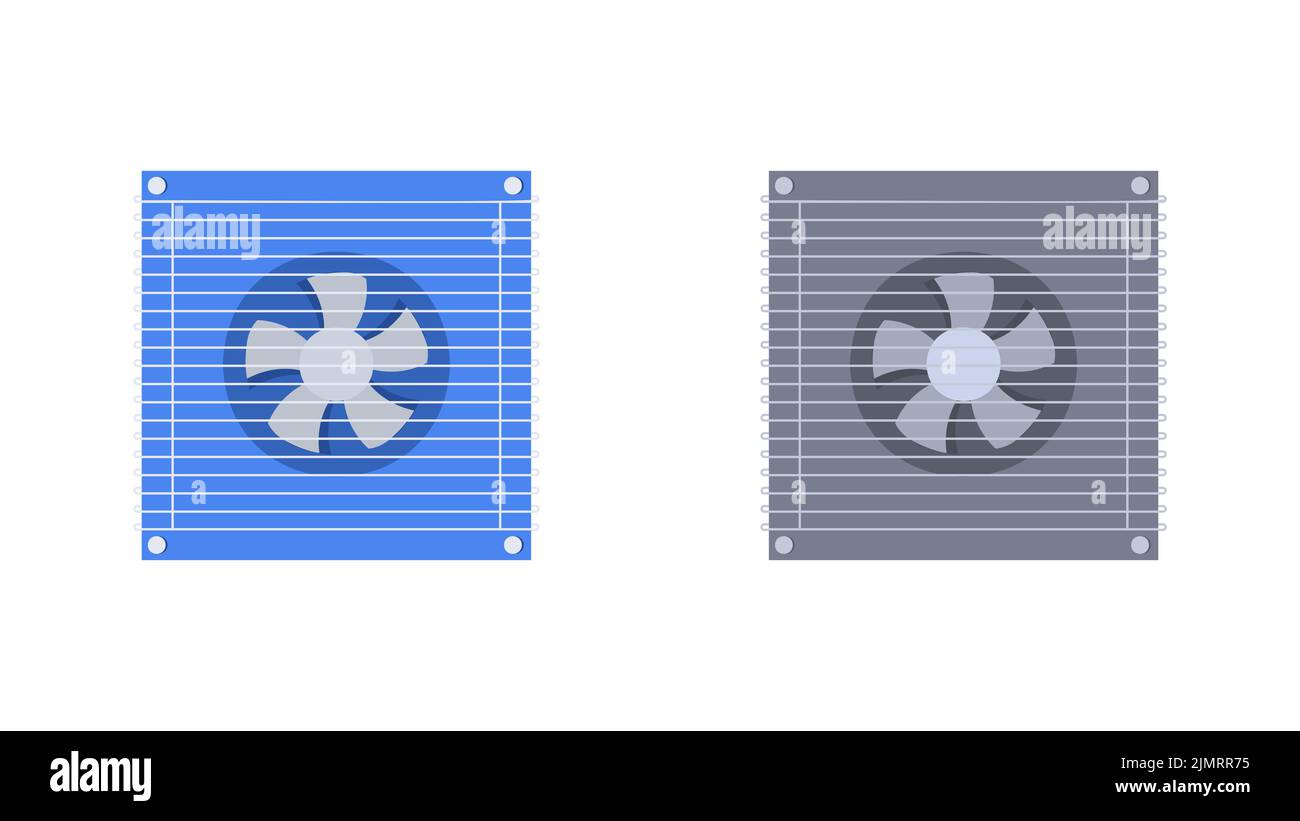 Electric fan or ventilation vector illustration on white background ...