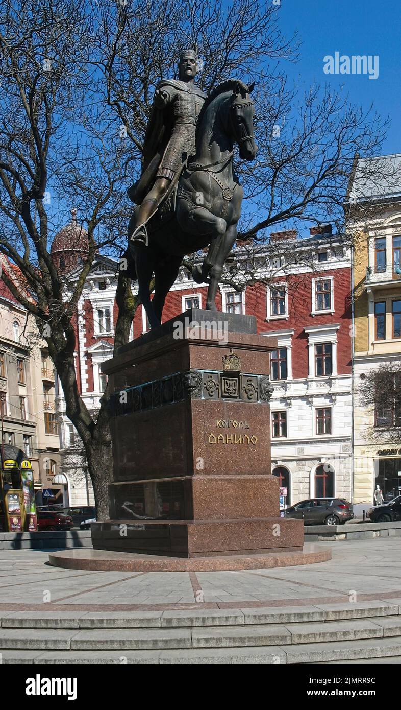 The pretty Ukrainian city of Lviv with its churches and palaces in the ...